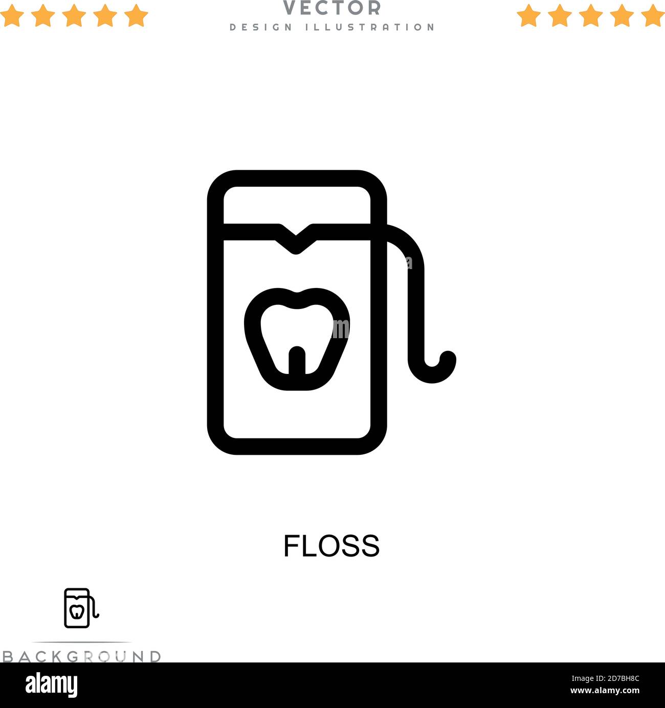 Floss icon. Simple element from digital disruption collection. Line ...