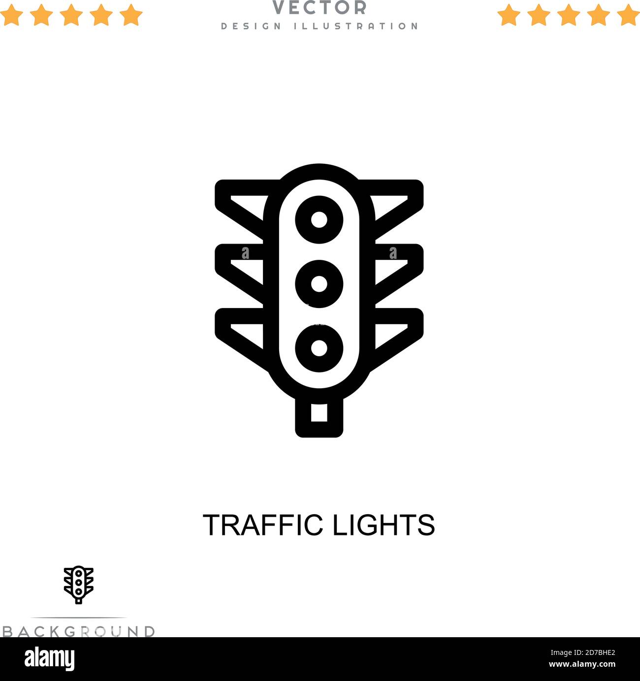 Traffic lights icon. Simple element from digital disruption collection ...
