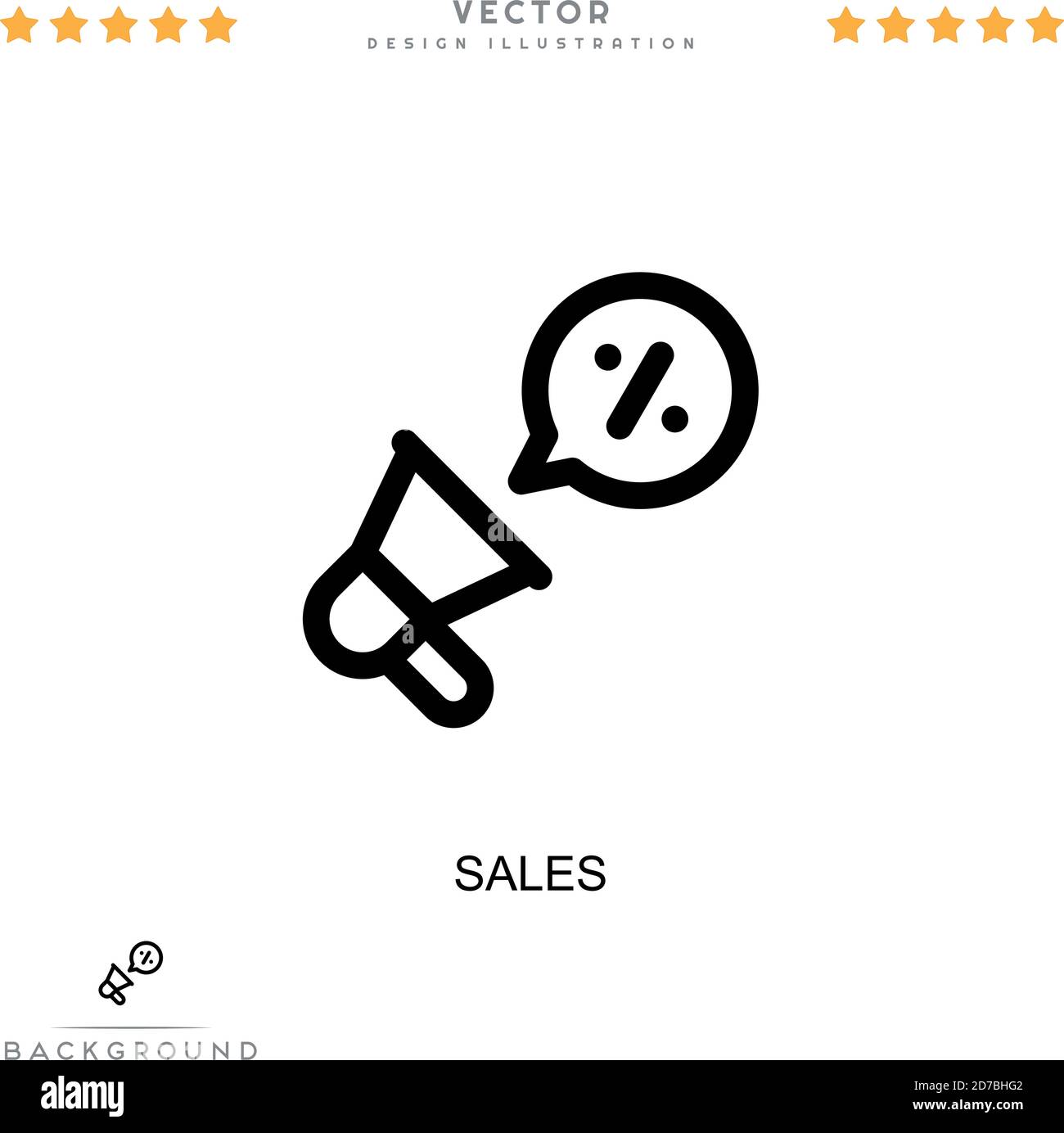 Sales icon. Simple element from digital disruption collection. Line ...