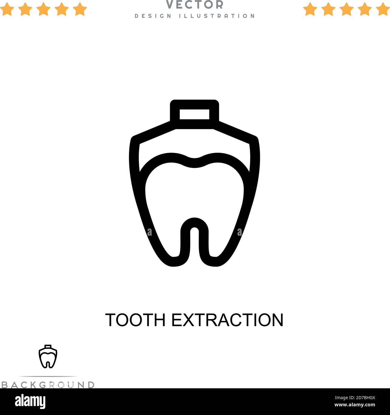 Tooth extraction icon. Simple element from digital disruption ...