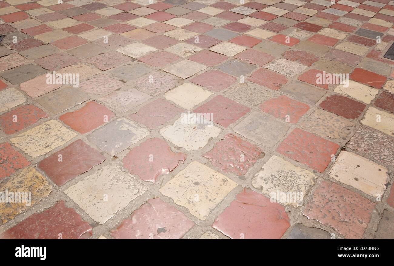 Old red cobblestone road pavement hi-res stock photography and images ...
