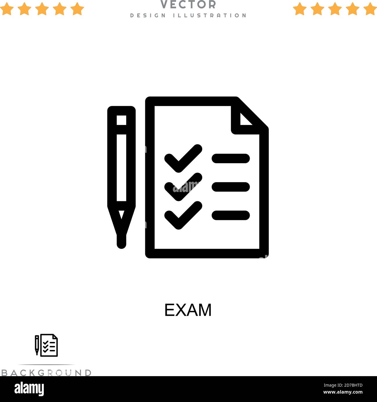 Exam icon. Simple element from digital disruption collection. Line Exam ...