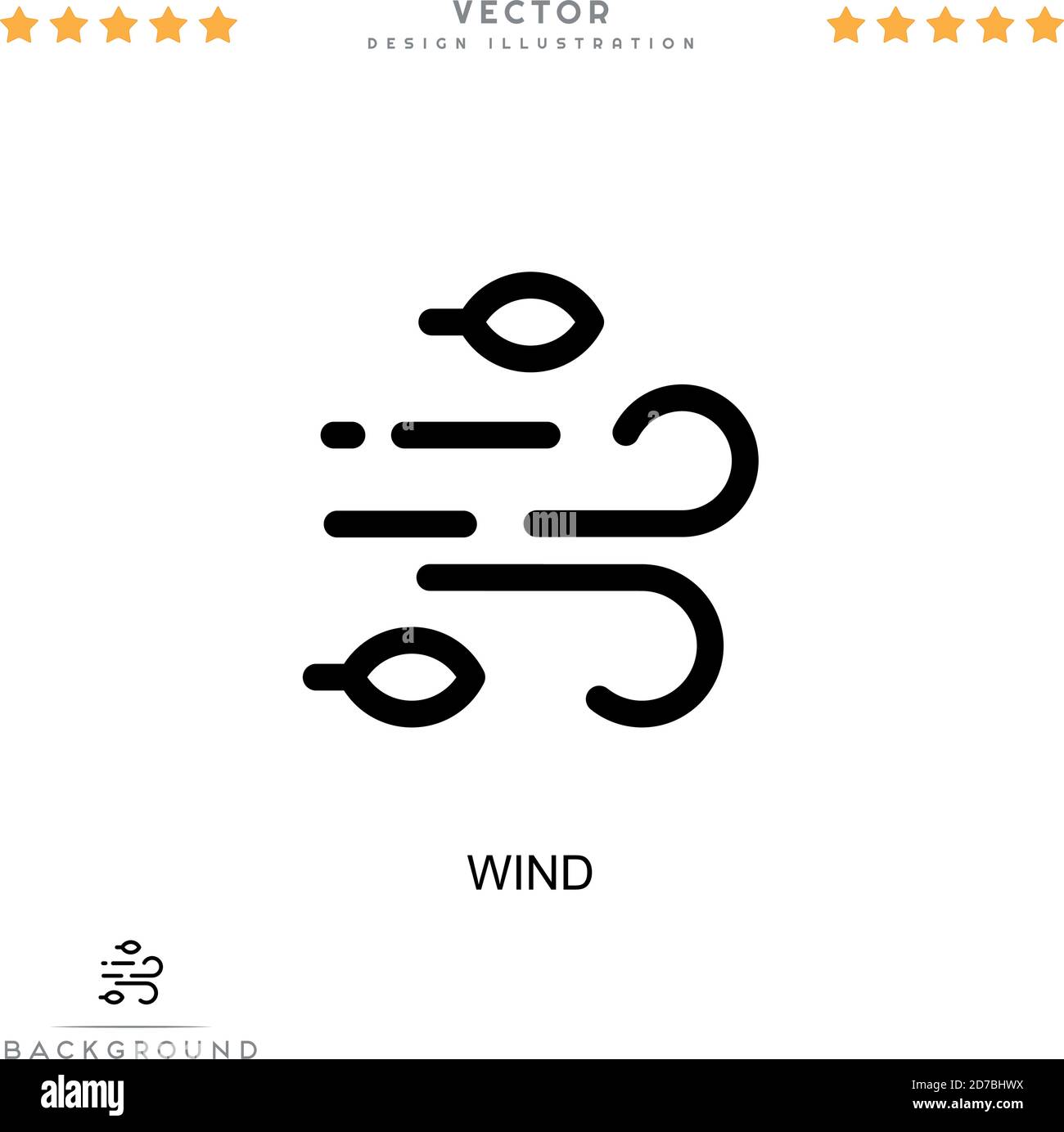 Wind icon. Simple element from digital disruption collection. Line Wind ...