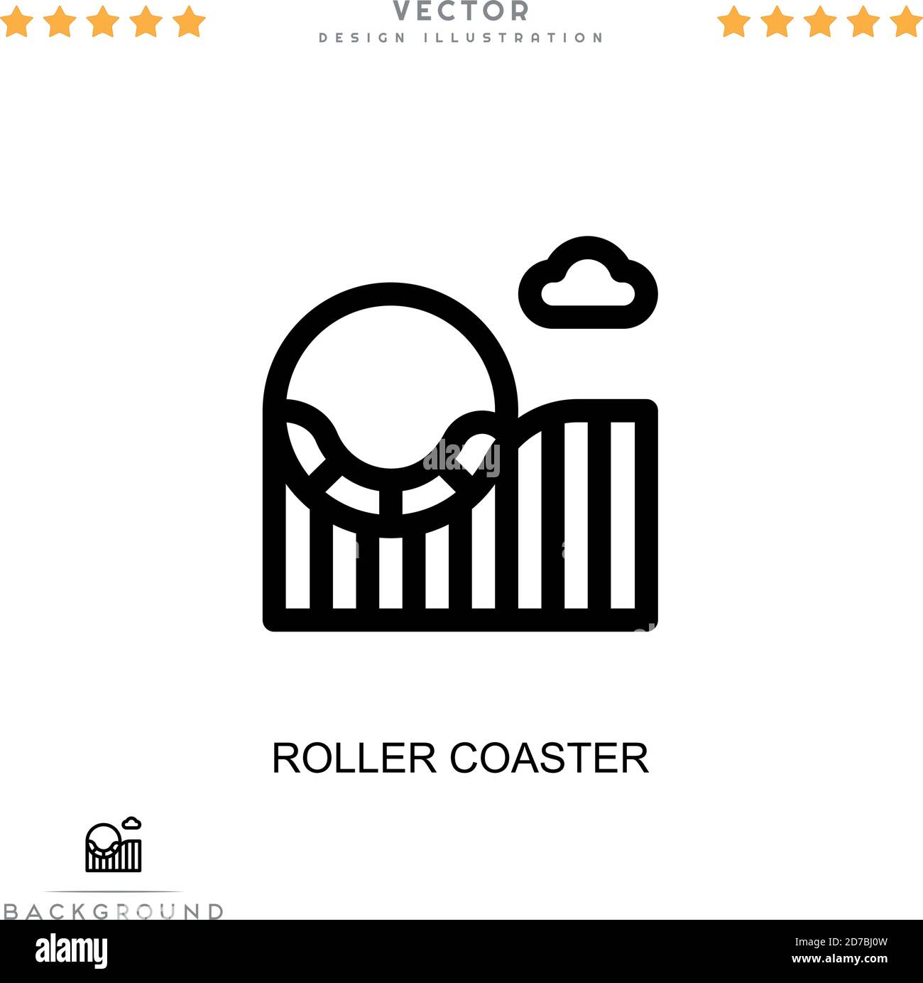 Roller coaster icon. Simple element from digital disruption collection ...