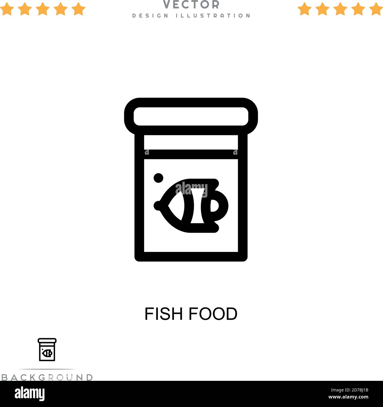 Fish food icon. Simple element from digital disruption collection. Line ...