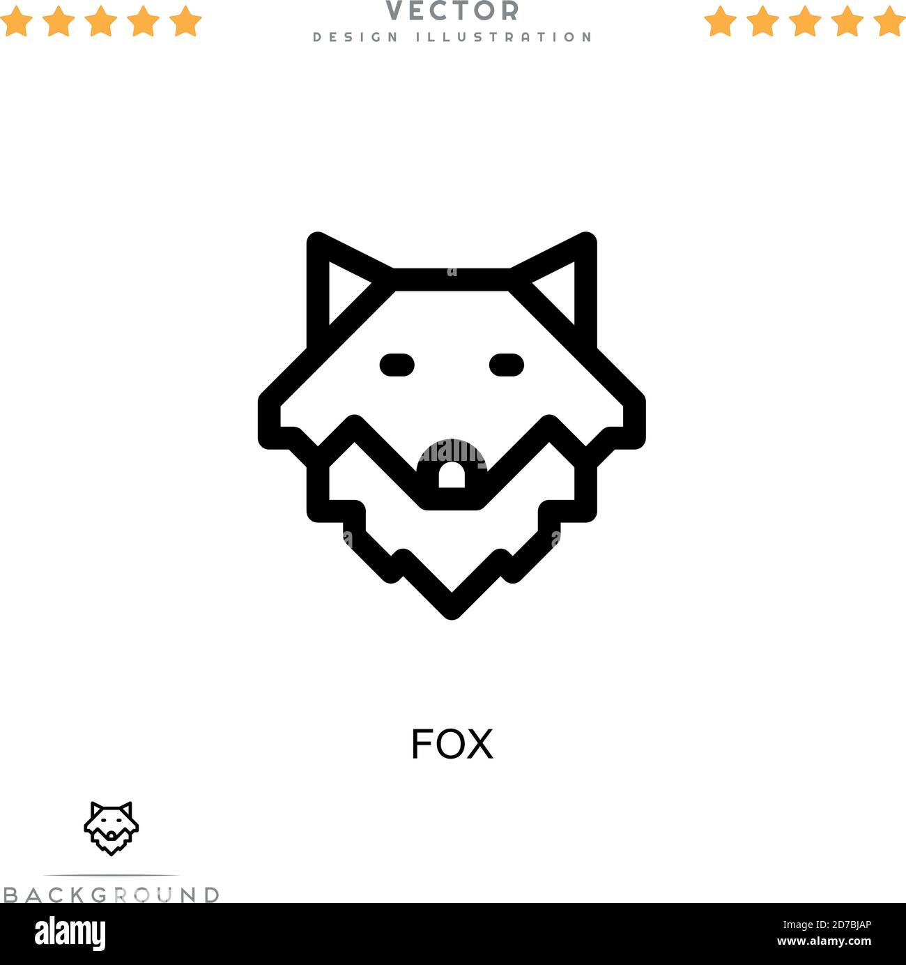 Fox icon. Simple element from digital disruption collection. Line Fox ...