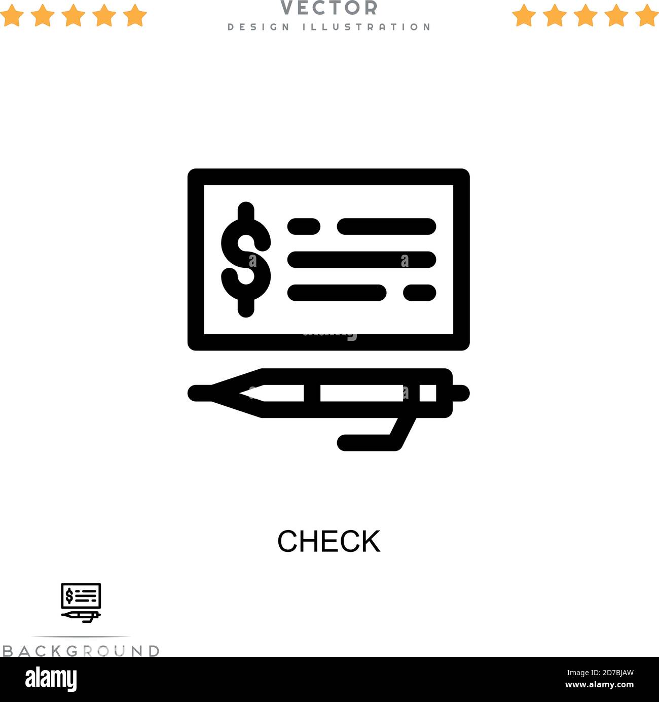 Check icon. Simple element from digital disruption collection. Line ...