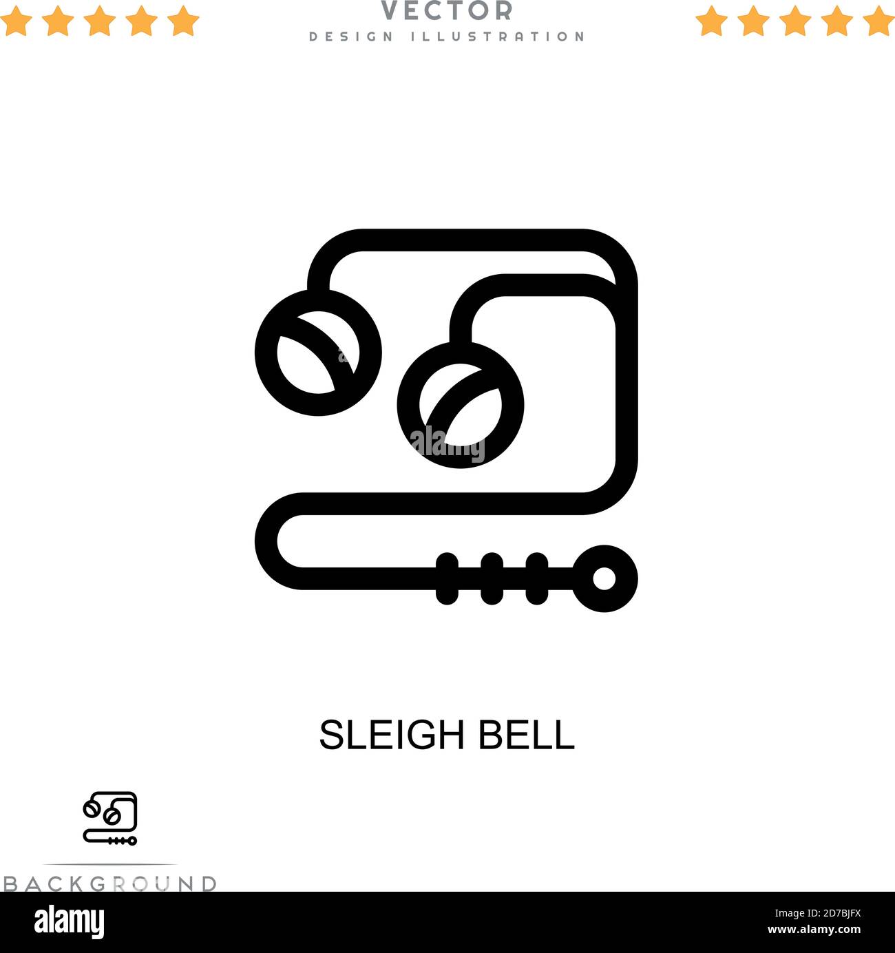 Sleigh bell icon. Simple element from digital disruption collection ...
