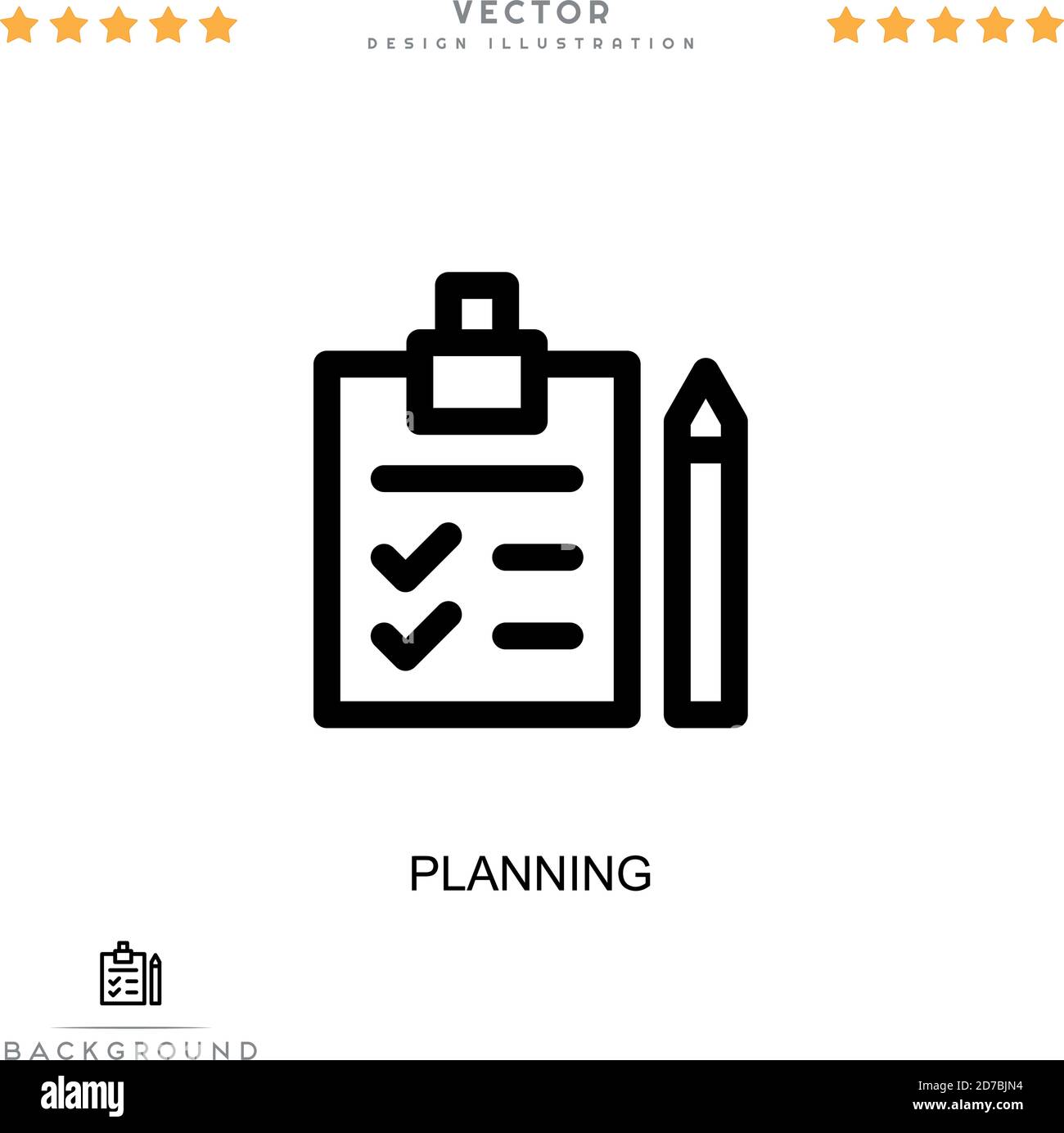 Planning icon. Simple element from digital disruption collection. Line ...