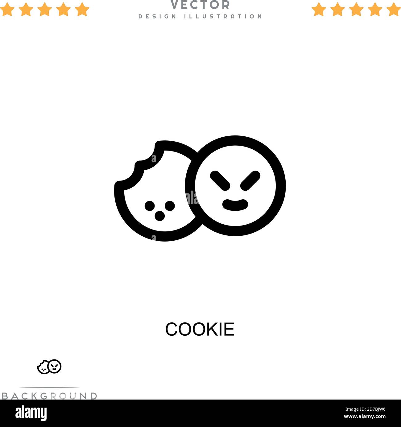 Cookie icon. Simple element from digital disruption collection. Line ...