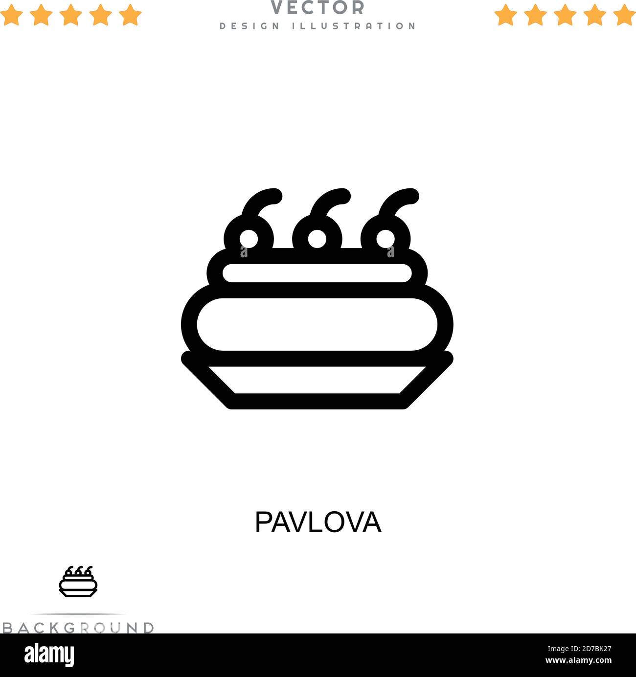 Pavlova icon. Simple element from digital disruption collection. Line ...