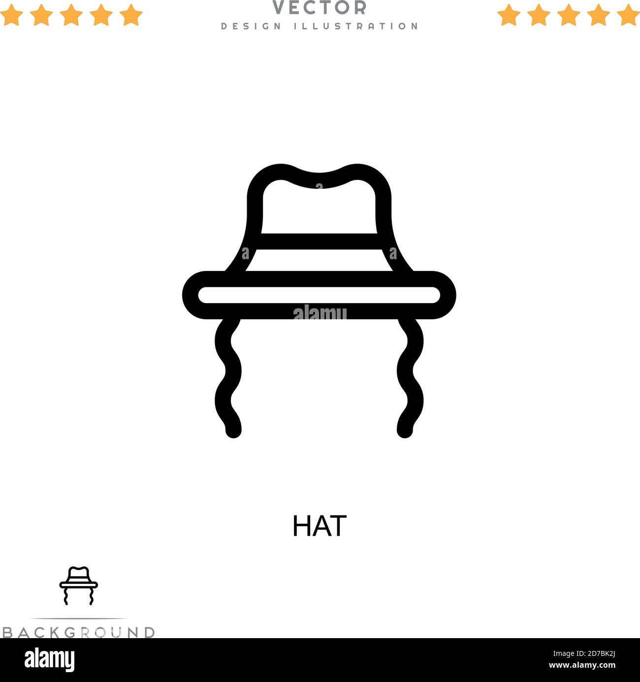 Hat icon. Simple element from digital disruption collection. Line Hat ...