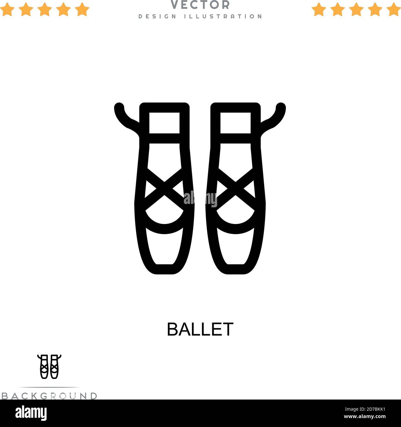 Ballet icon. Simple element from digital disruption collection. Line ...