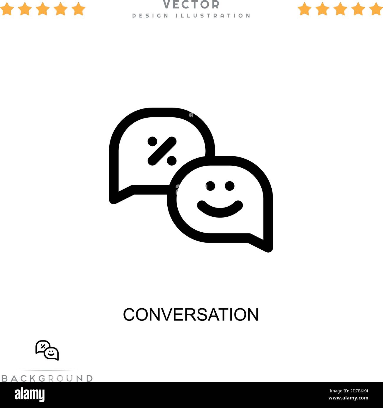 Conversation icon. Simple element from digital disruption collection ...