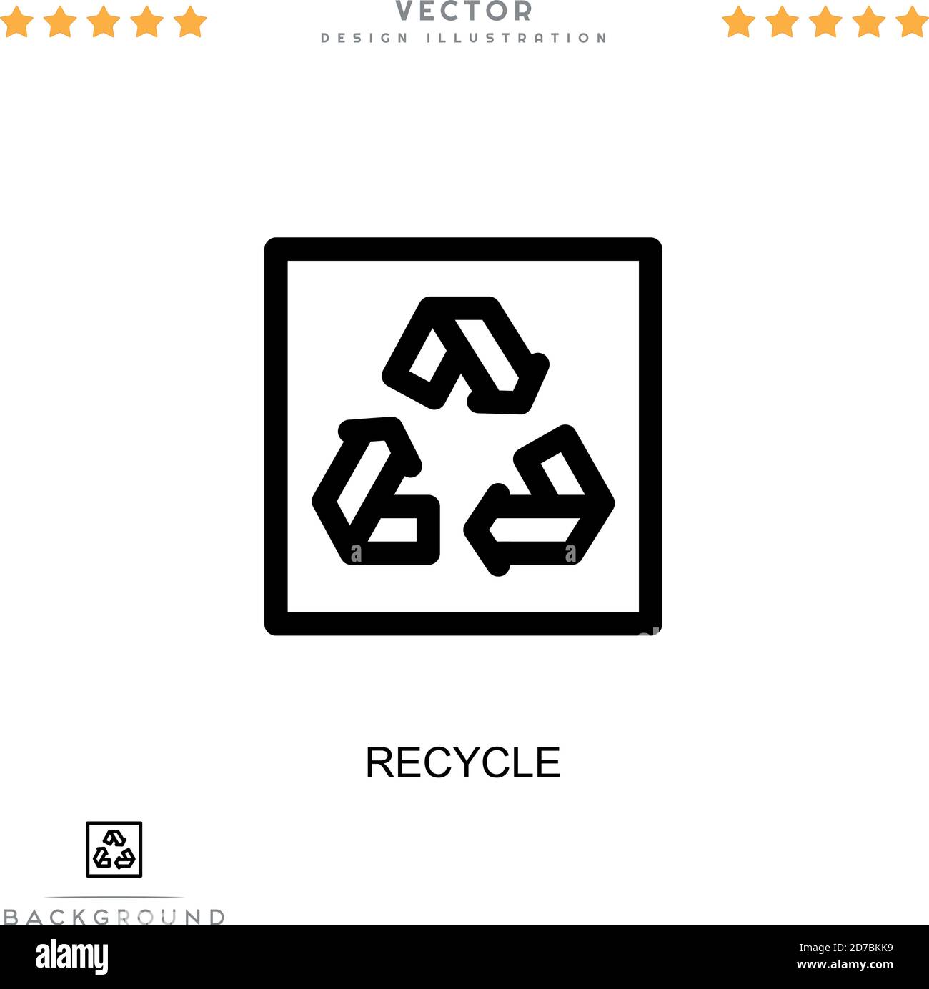 Recycle icon. Simple element from digital disruption collection. Line ...