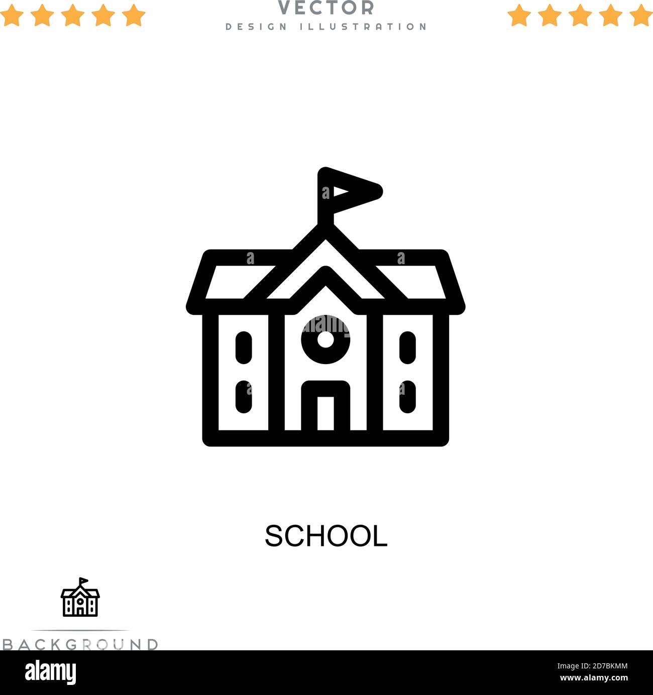 School icon. Simple element from digital disruption collection. Line ...