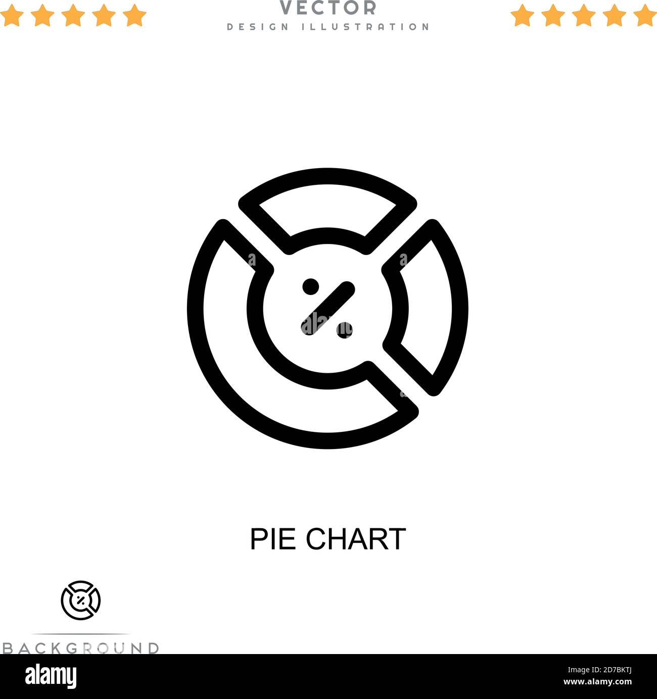 Pie chart icon. Simple element from digital disruption collection. Line ... Pie chart icon. Simple element from digital disruption collection. Line ...