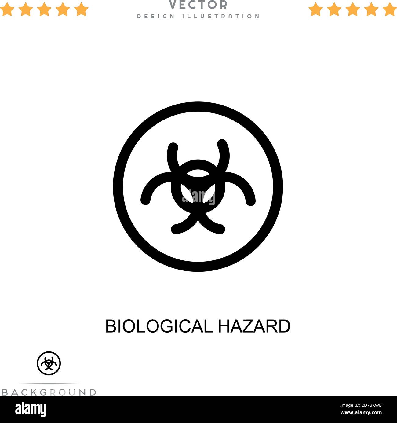 Biological hazard icon. Simple element from digital disruption ...