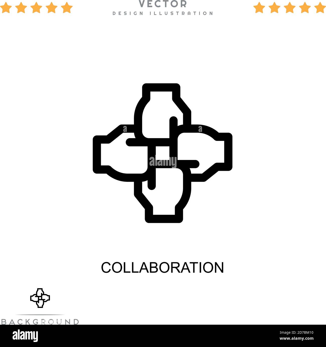 Collaboration icon. Simple element from digital disruption collection ...