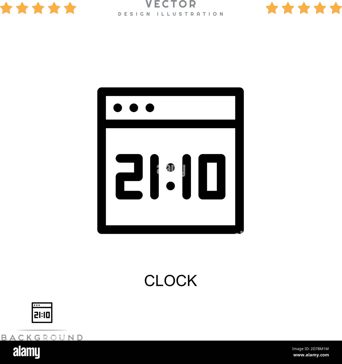 Clock icon. Simple element from digital disruption collection. Line ...