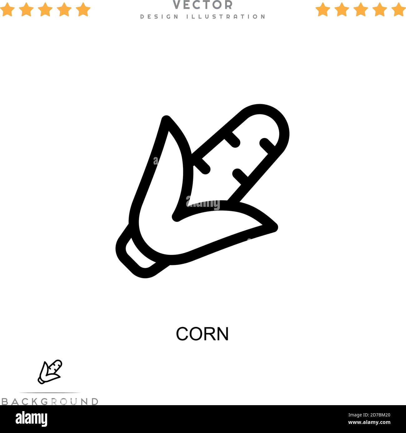 Corn icon. Simple element from digital disruption collection. Line Corn ...