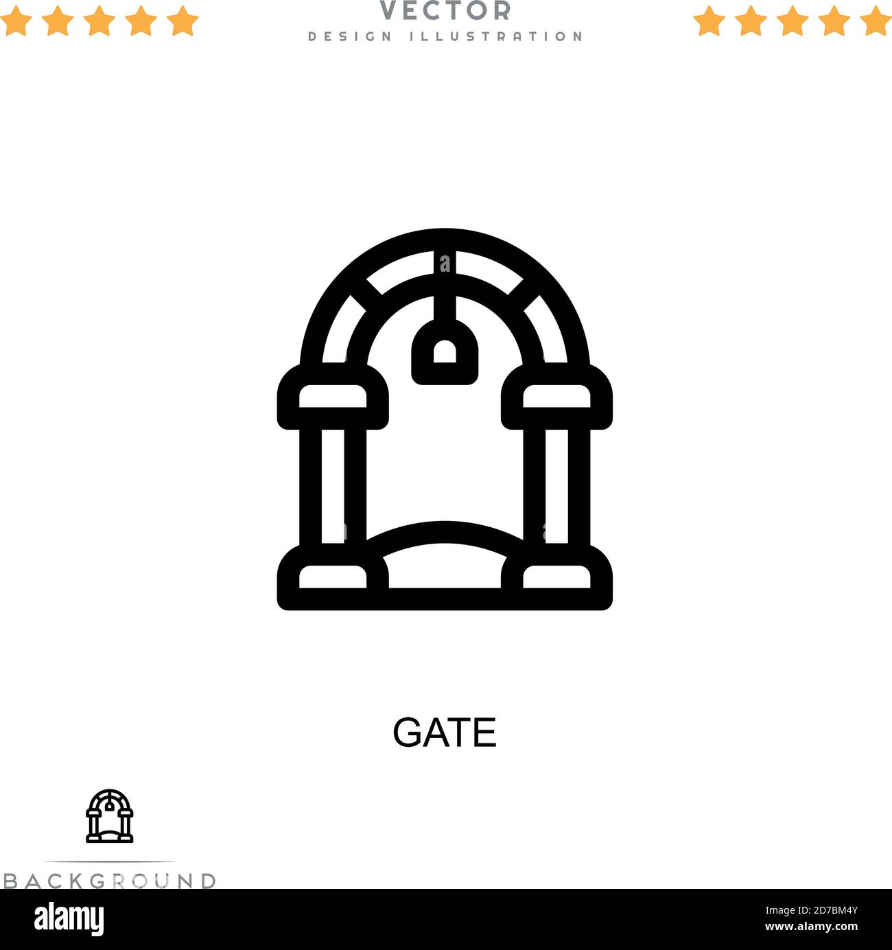 Gate icon. Simple element from digital disruption collection. Line Gate ...