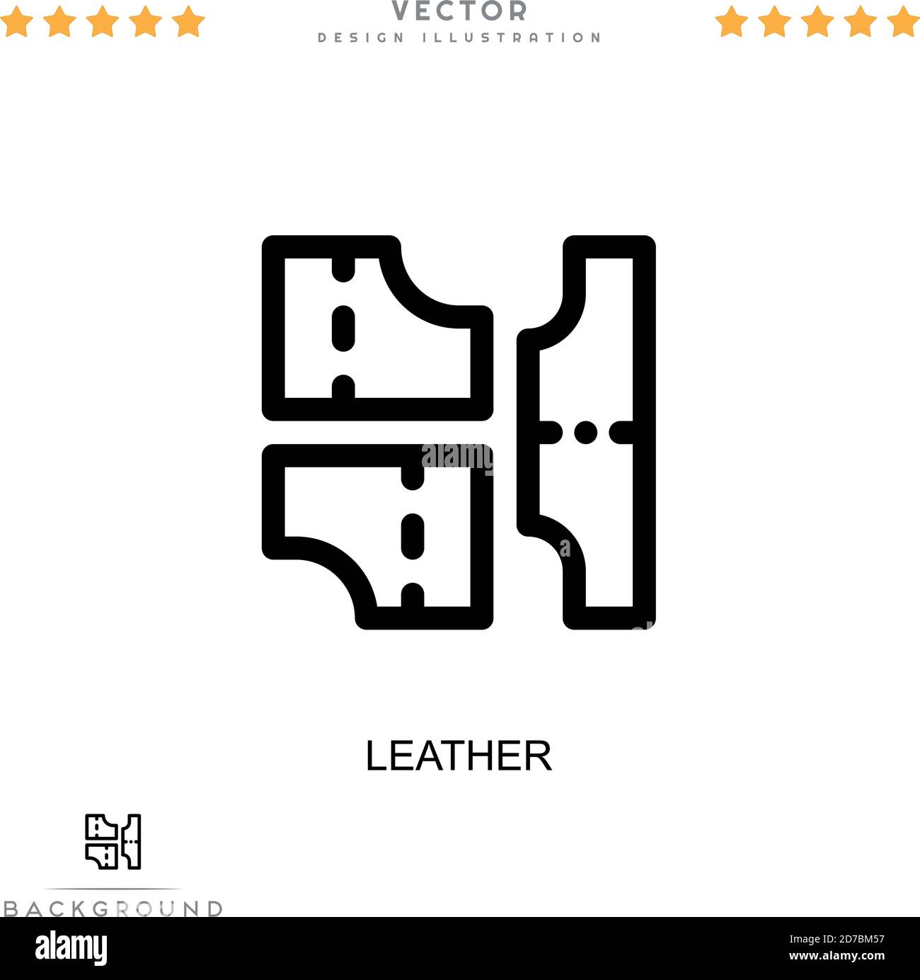 Leather icon. Simple element from digital disruption collection. Line ...