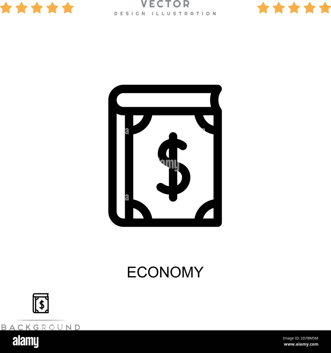 Economy icon. Simple element from digital disruption collection. Line ...