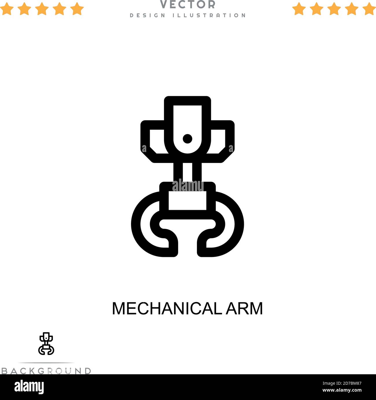 Mechanical arm icon. Simple element from digital disruption collection ...