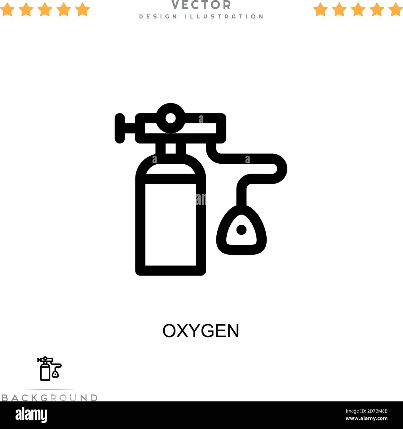 Oxygen icon. Simple element from digital disruption collection. Line ...