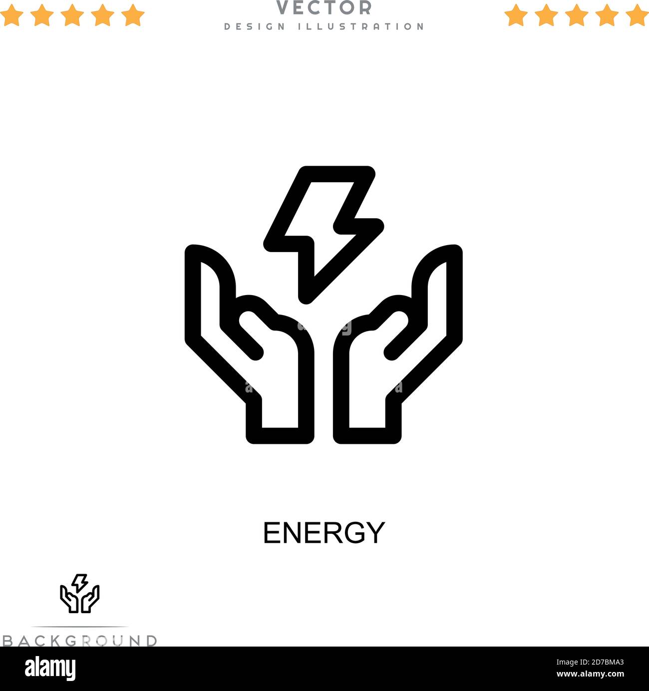 Energy icon. Simple element from digital disruption collection. Line ...