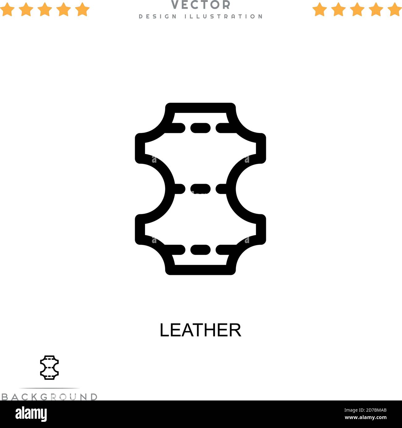 Leather icon. Simple element from digital disruption collection. Line ...