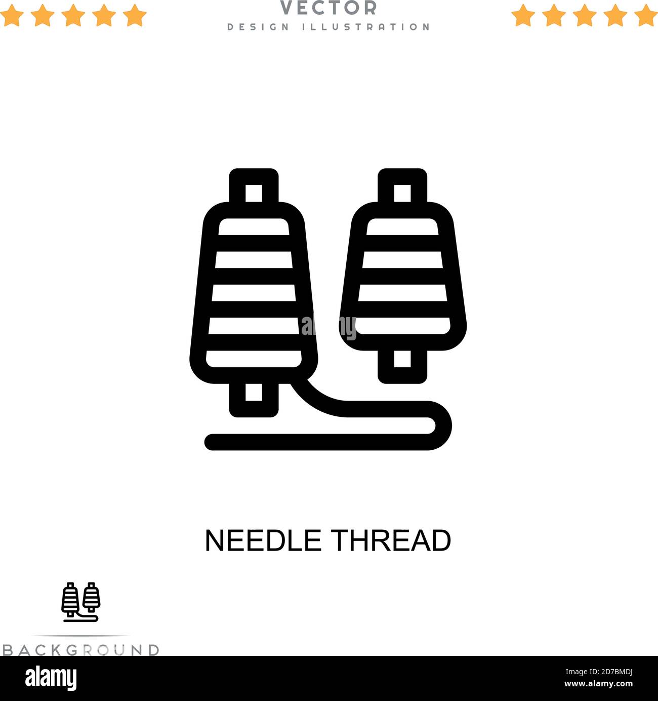 Needle thread icon. Simple element from digital disruption collection ...