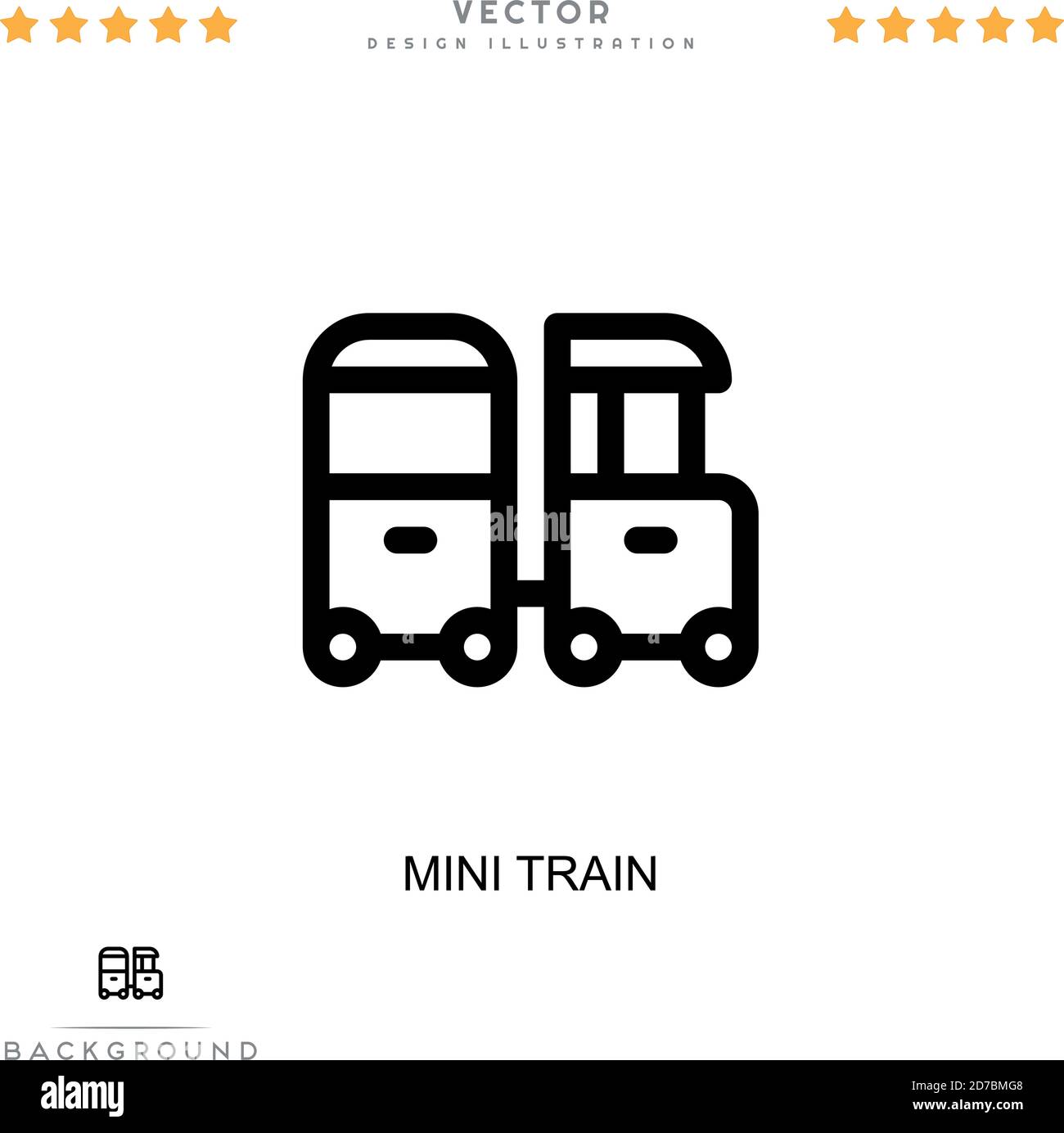 Mini train icon. Simple element from digital disruption collection ...