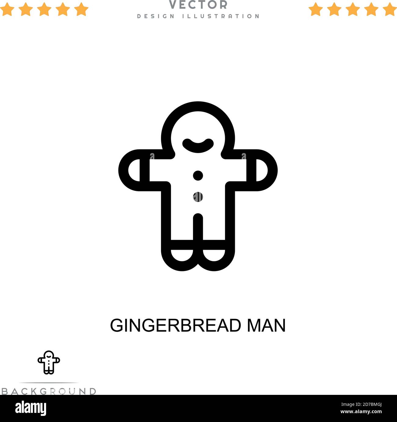 Gingerbread man icon. Simple element from digital disruption collection ...
