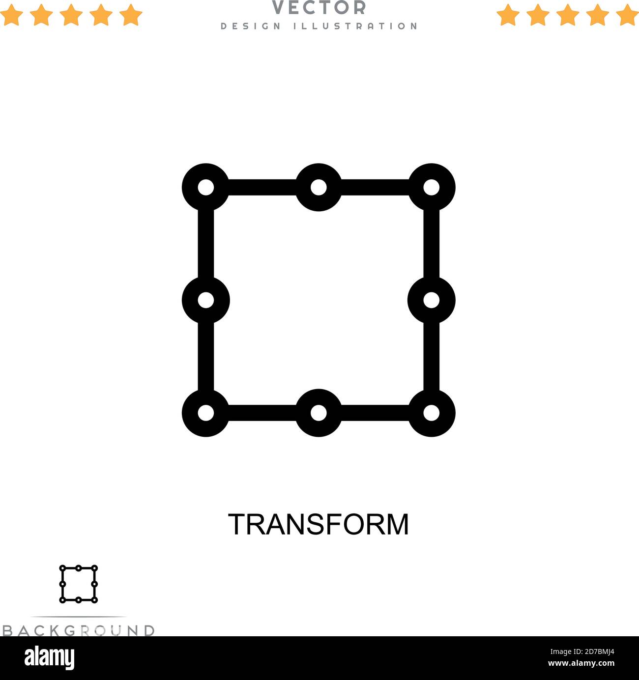 Transform icon. Simple element from digital disruption collection. Line ...