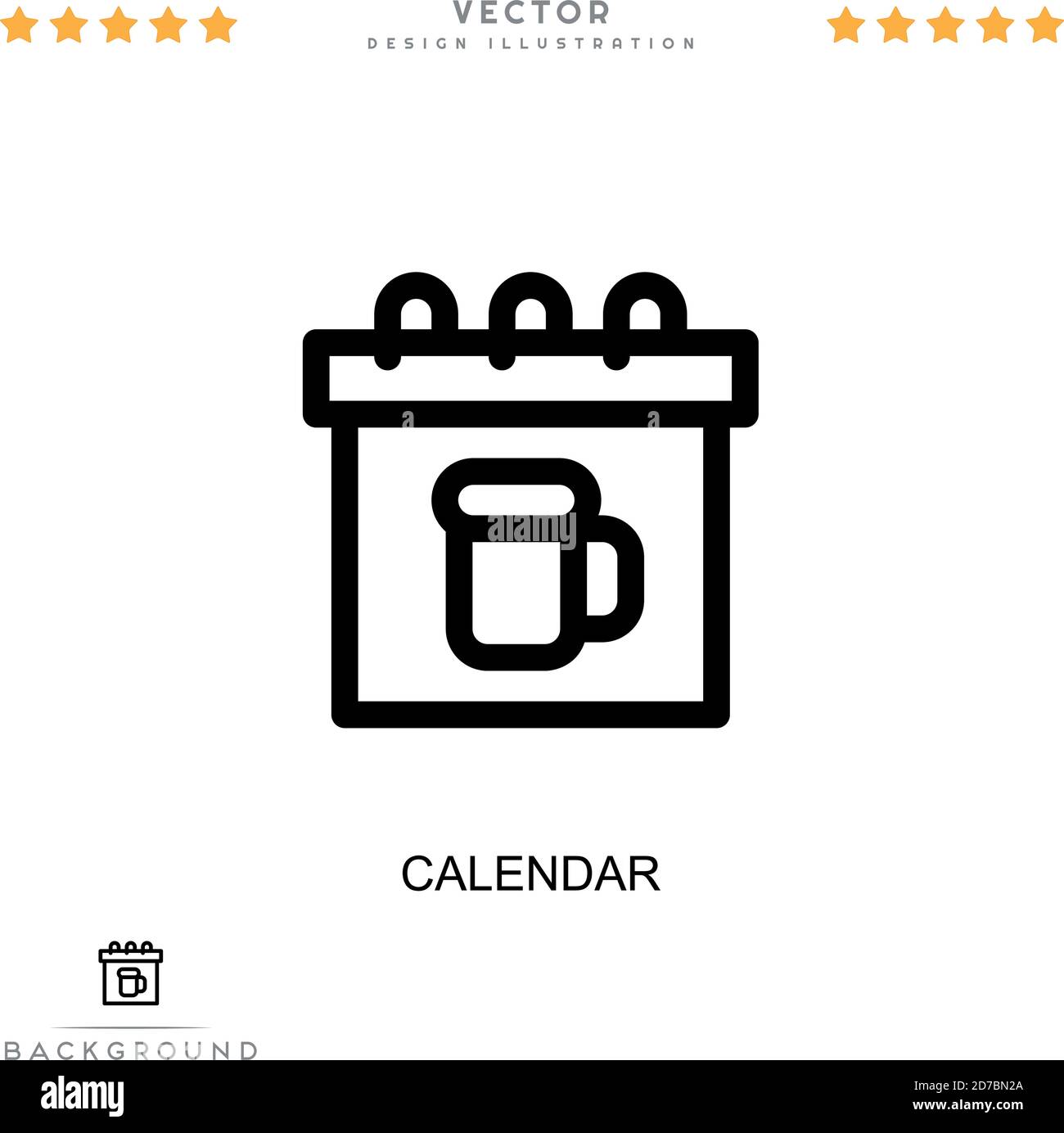 Calendar icon. Simple element from digital disruption collection. Line ...