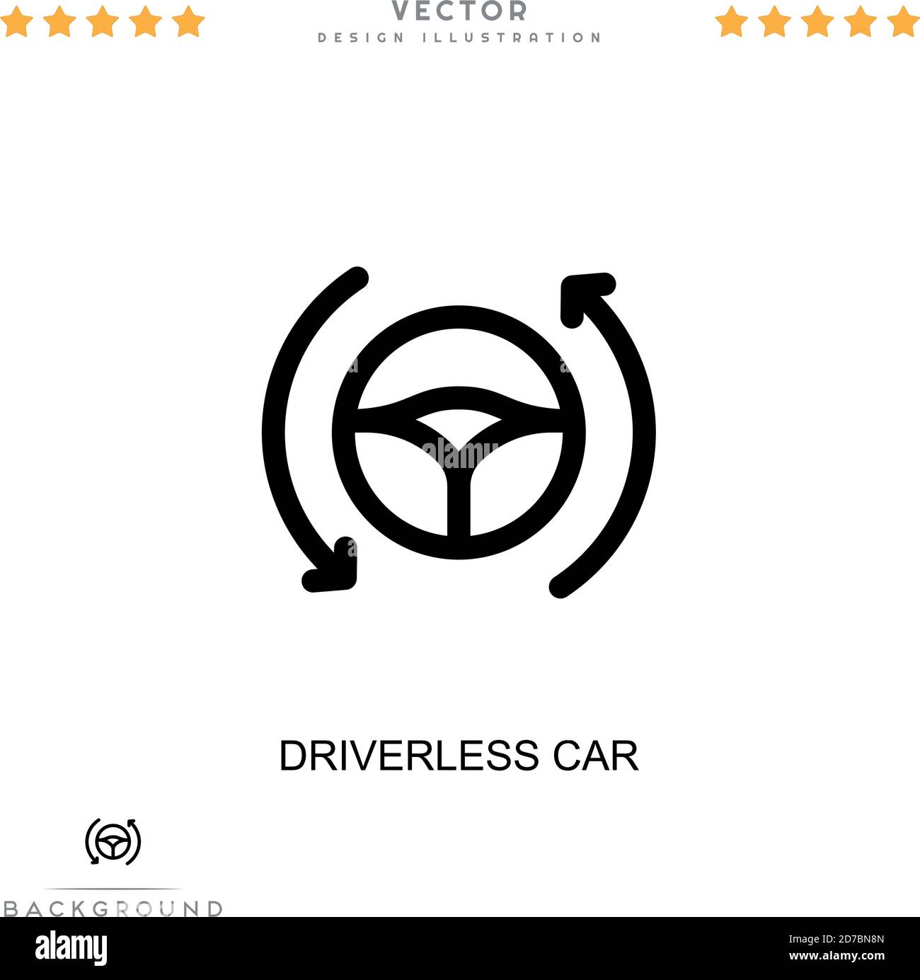 Driverless car icon. Simple element from digital disruption collection ...