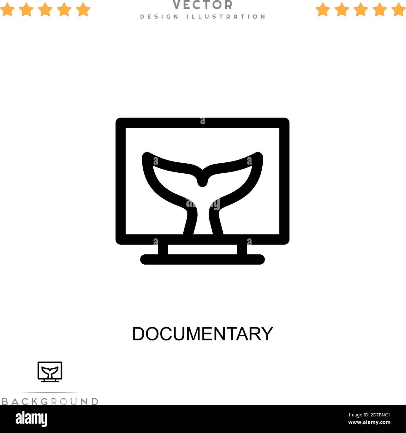 Documentary icon. Simple element from digital disruption collection ...