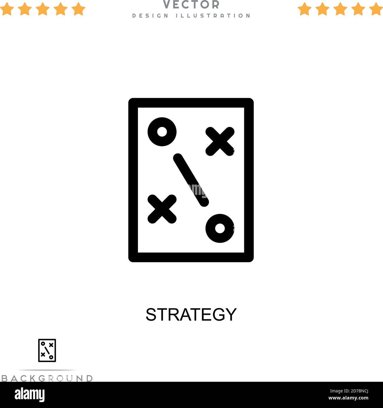 Strategy icon. Simple element from digital disruption collection. Line ...