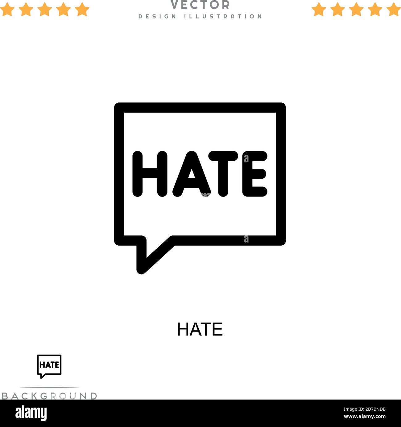 Hate icon. Simple element from digital disruption collection. Line Hate ...