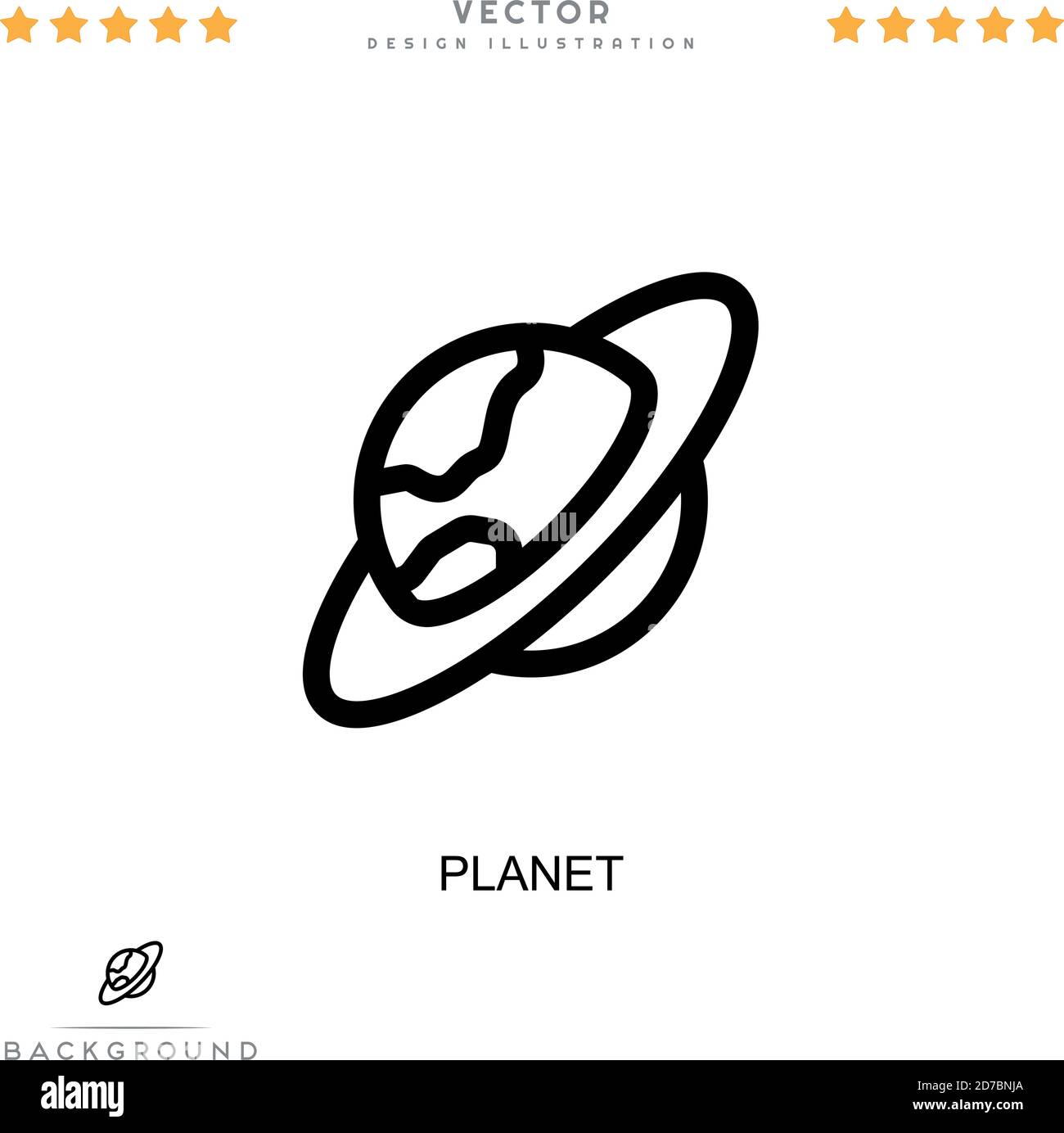 Planet icon. Simple element from digital disruption collection. Line ...