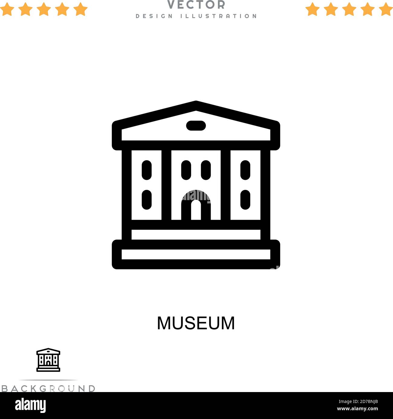 Museum icon. Simple element from digital disruption collection. Line ...