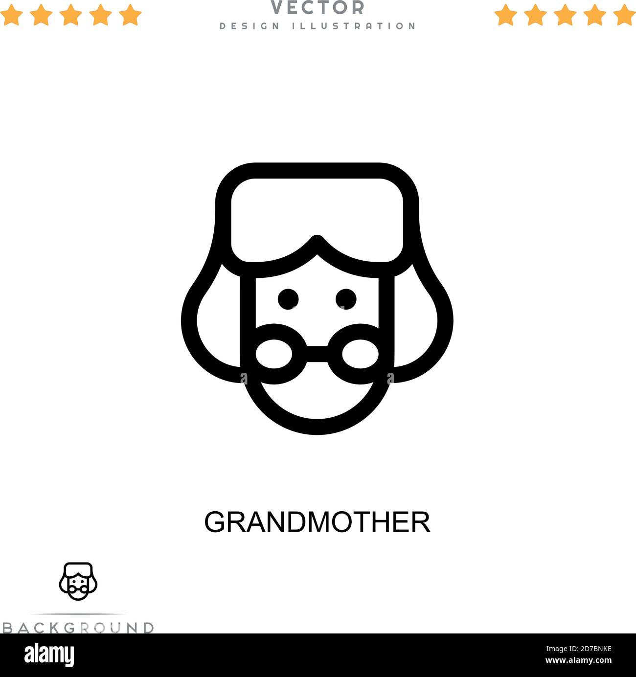 Grandmother icon. Simple element from digital disruption collection ...