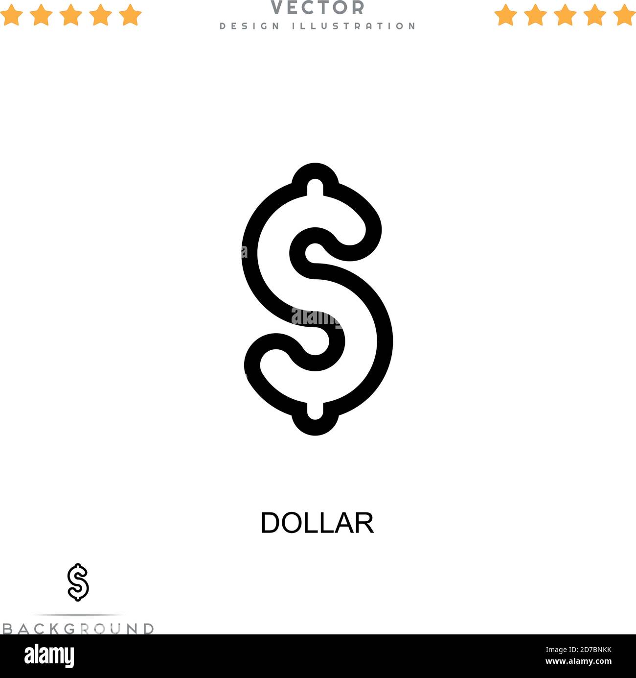 Dollar icon. Simple element from digital disruption collection. Line ...
