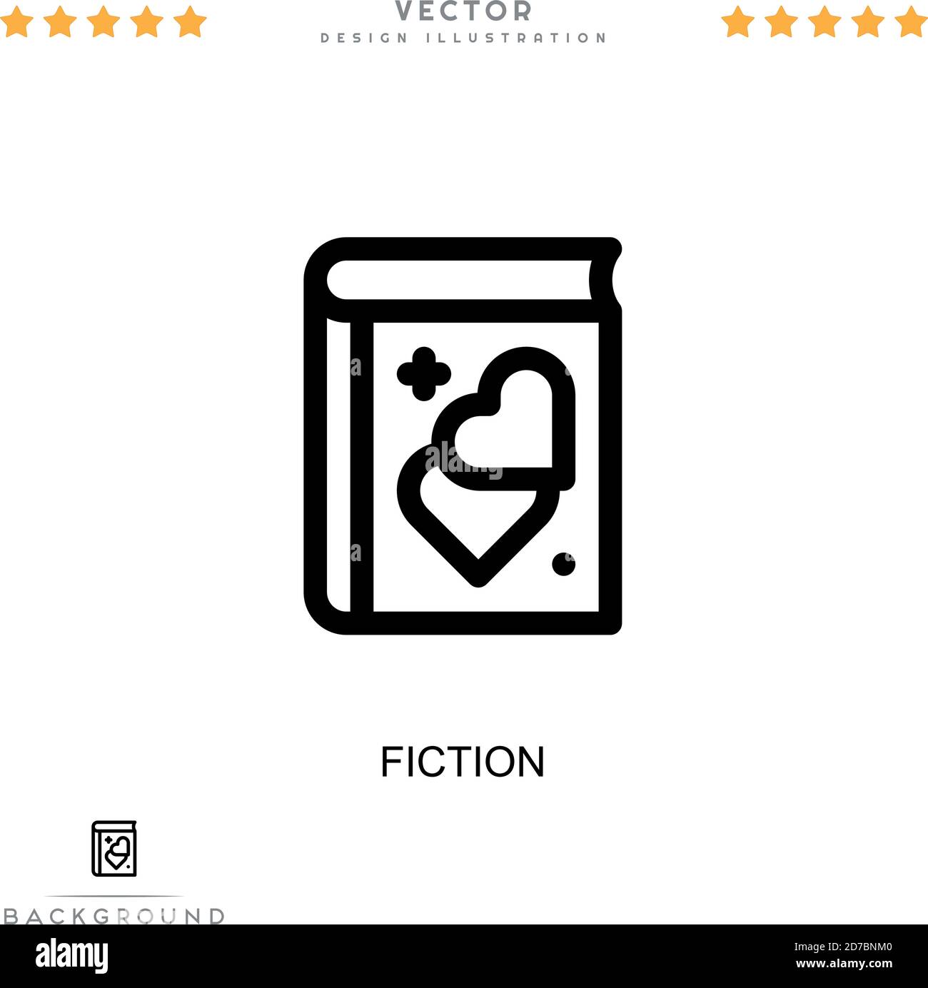 Fiction icon. Simple element from digital disruption collection. Line ...