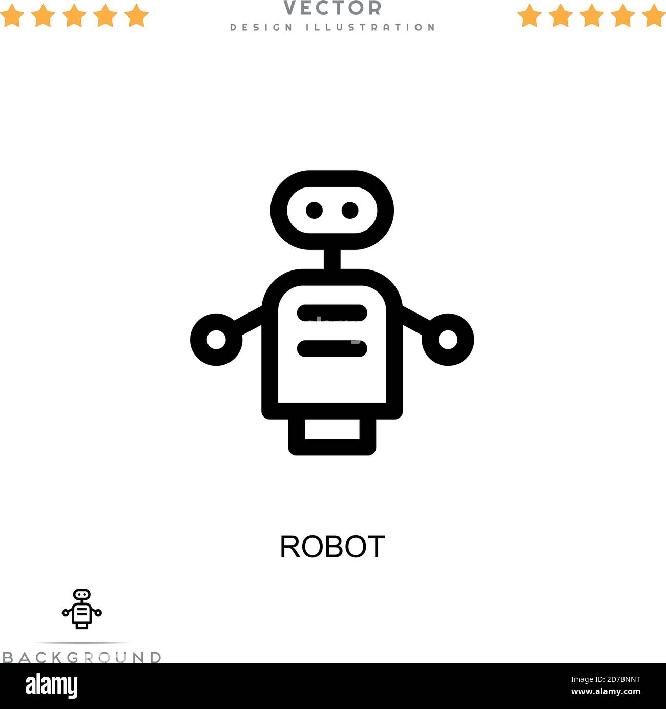 Robot icon. Simple element from digital disruption collection. Line ...