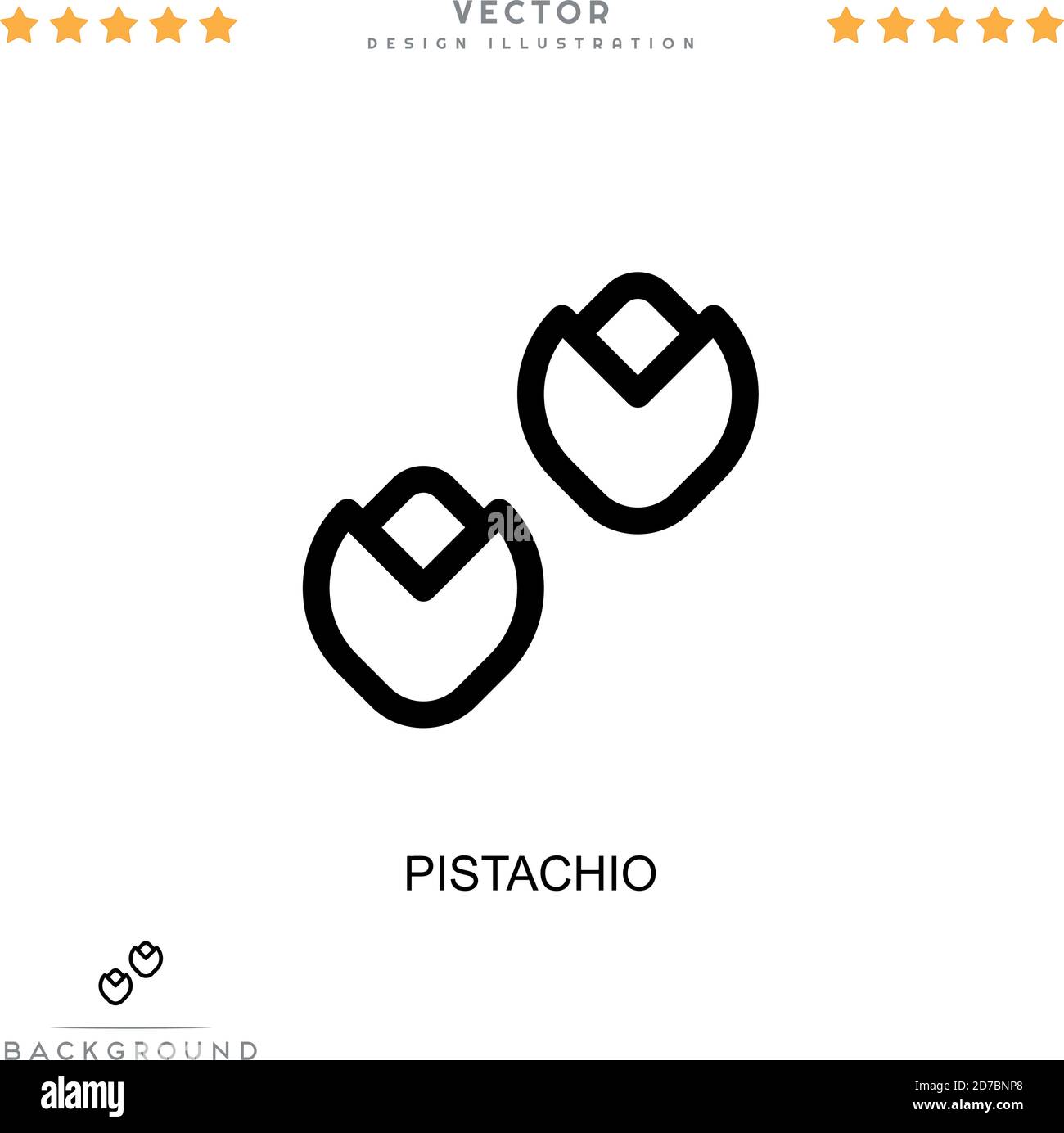 Pistachio icon. Simple element from digital disruption collection. Line ...