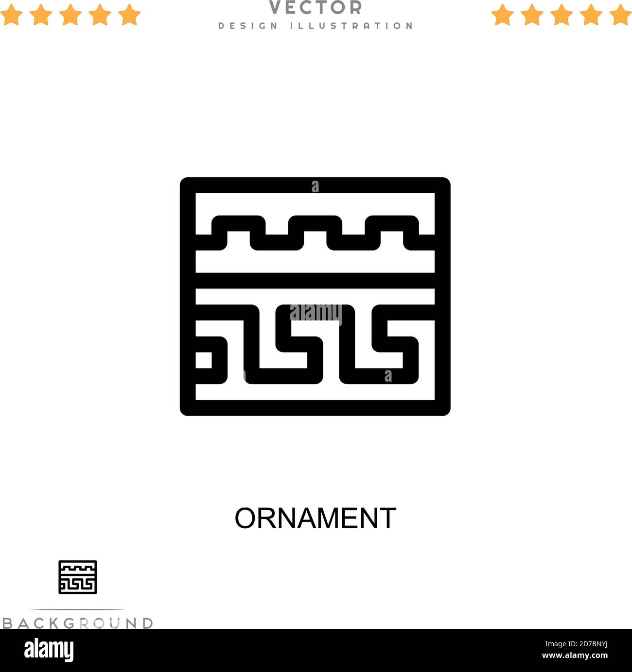 Ornament icon. Simple element from digital disruption collection. Line ...