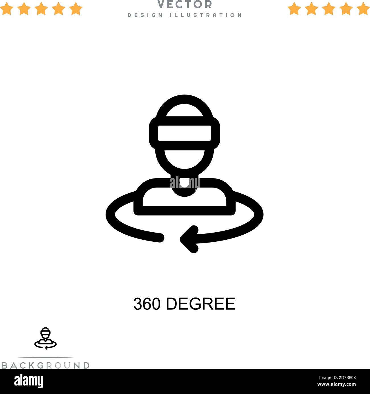 360 degree icon. Simple element from digital disruption collection ...